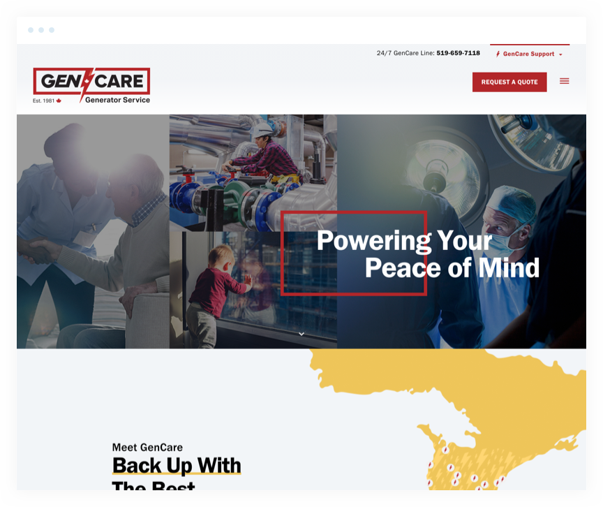 tbk Case Study | Total Rebranding for Gencare Generator Services - tbk
