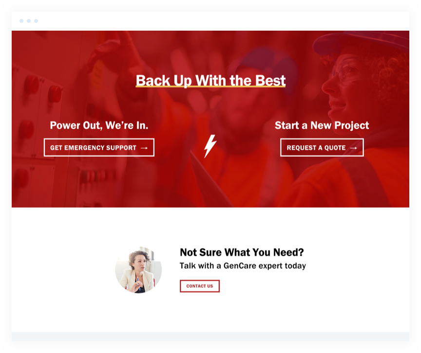 tbk Case Study | Total Rebranding for Gencare Generator Services - tbk
